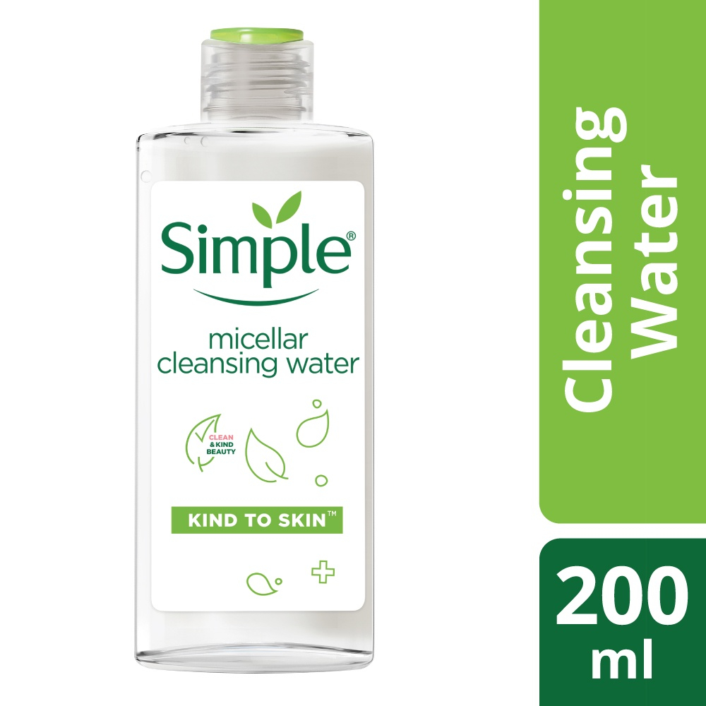 Jual Simple Kind To Skin Micellar Cleansing Water 200ml - No Harsh ...