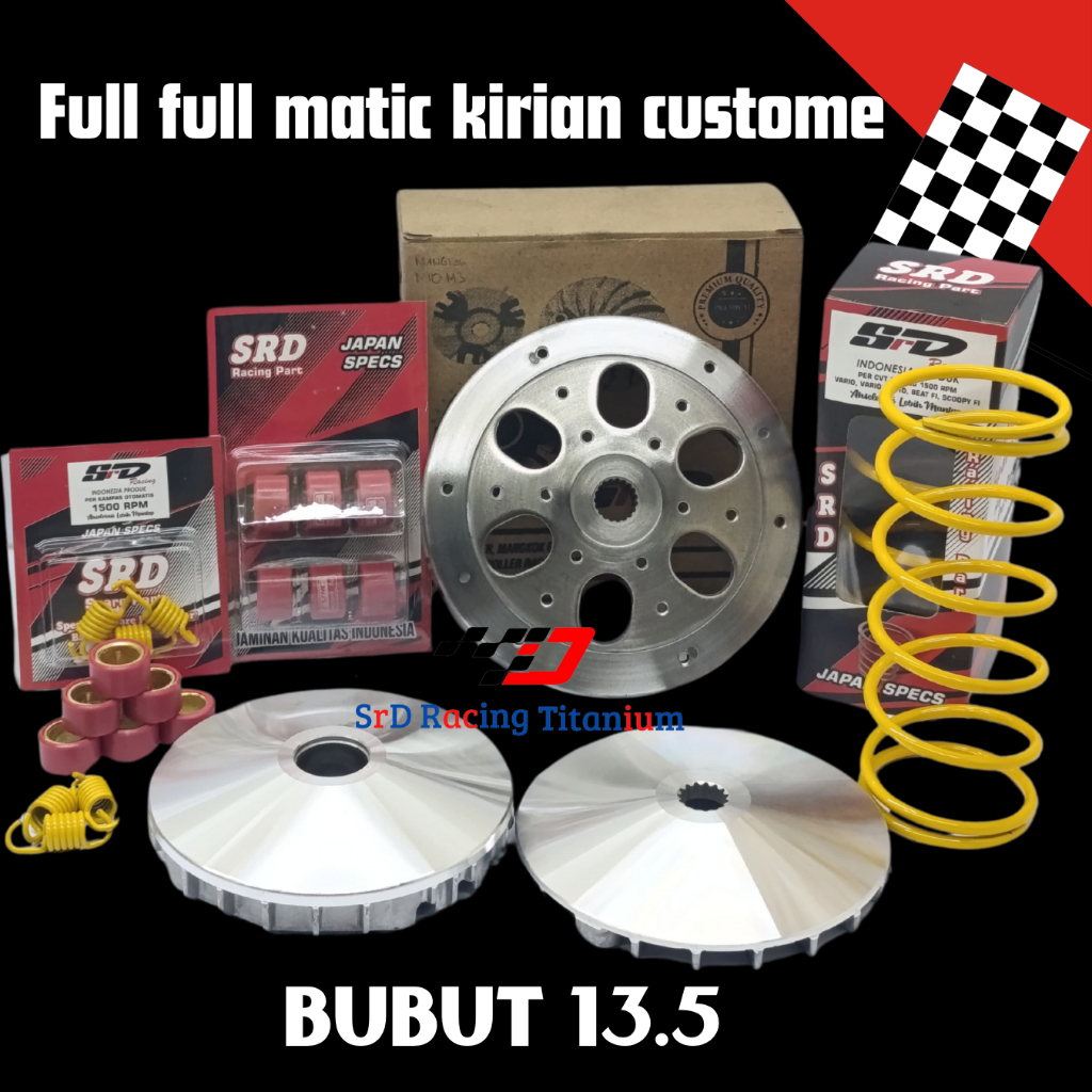 Jual Racing Pulley Set Beat Vario Scoopy Genio Aerox 155 Kirian CVT ...