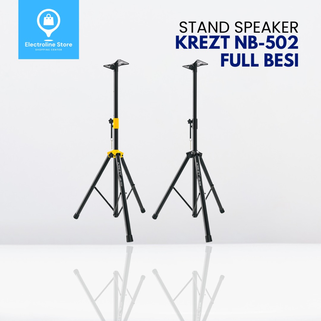 Jual Stand Speaker Full Besi KREZT NB-502 Tiang Speaker Besi Tripot ...