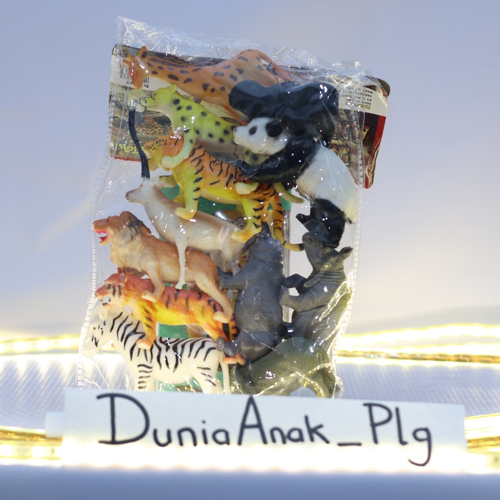 Jual MAINAN DINOSAURUS & BINATANG SERANGGA KEBUN BINATANG KARET 12pcs ...