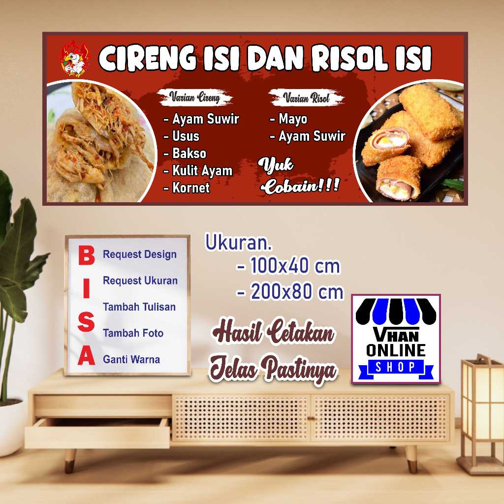 Jual Custom Banner Spanduk MMT Cireng Isi dan Risol Isi Bagus Keren ...