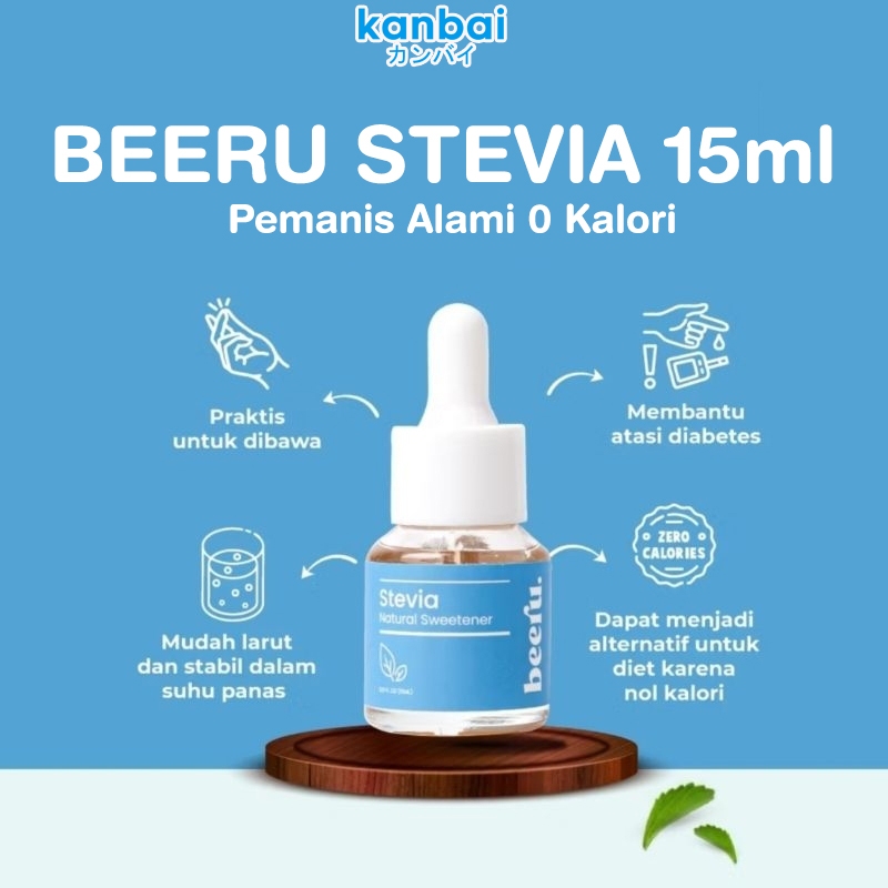 Jual Pemanis Alami Tanpa Kalori Beeru Stevia 15ml Pengganti Gula ...