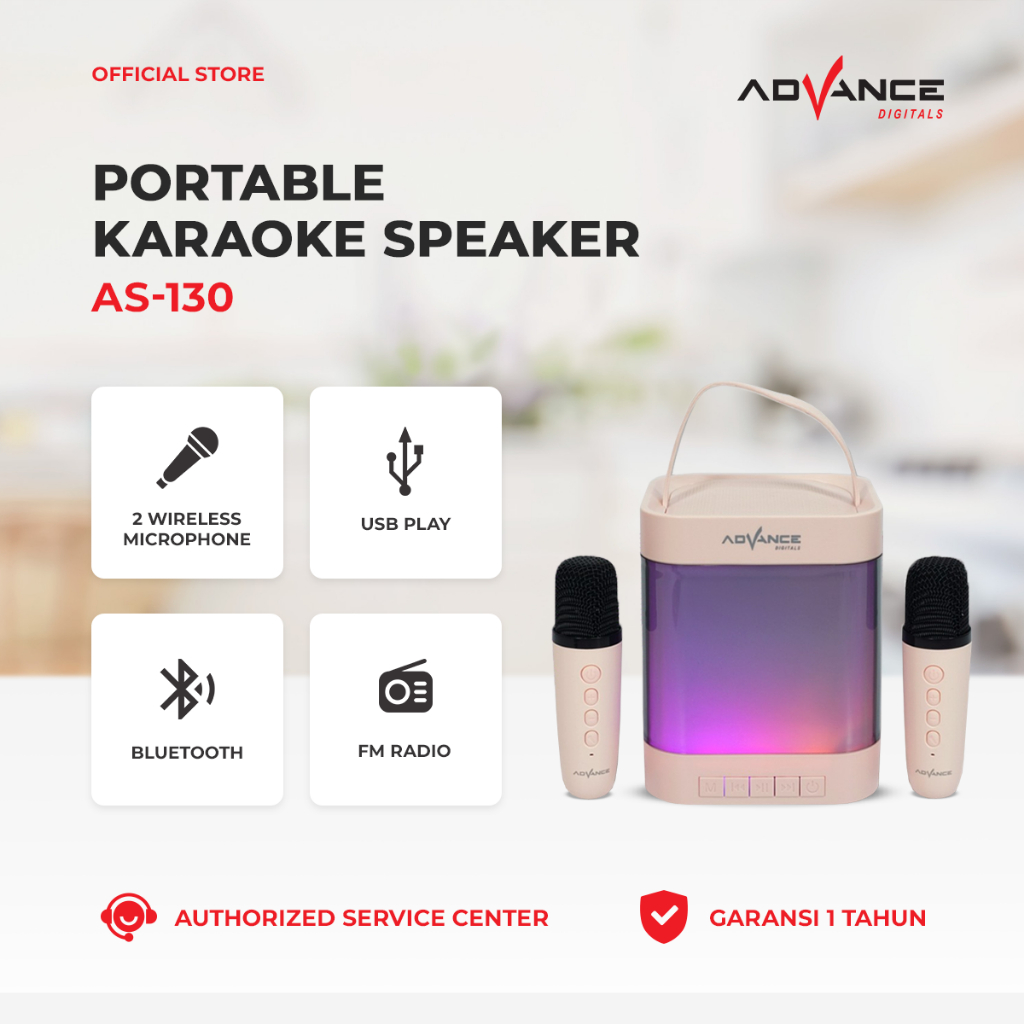 Jual [FREE 2 MIC] Advance AS130 Speaker Bluetooth Mini Portable Bisa ...