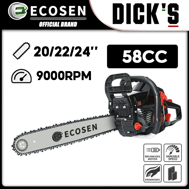 Jual DICKS 20/22/24“Mesin Potong Kayu 58CC 20/22/24" Chainsaw 2Tak Untuk /Gergaji Mesin/Mesin ...