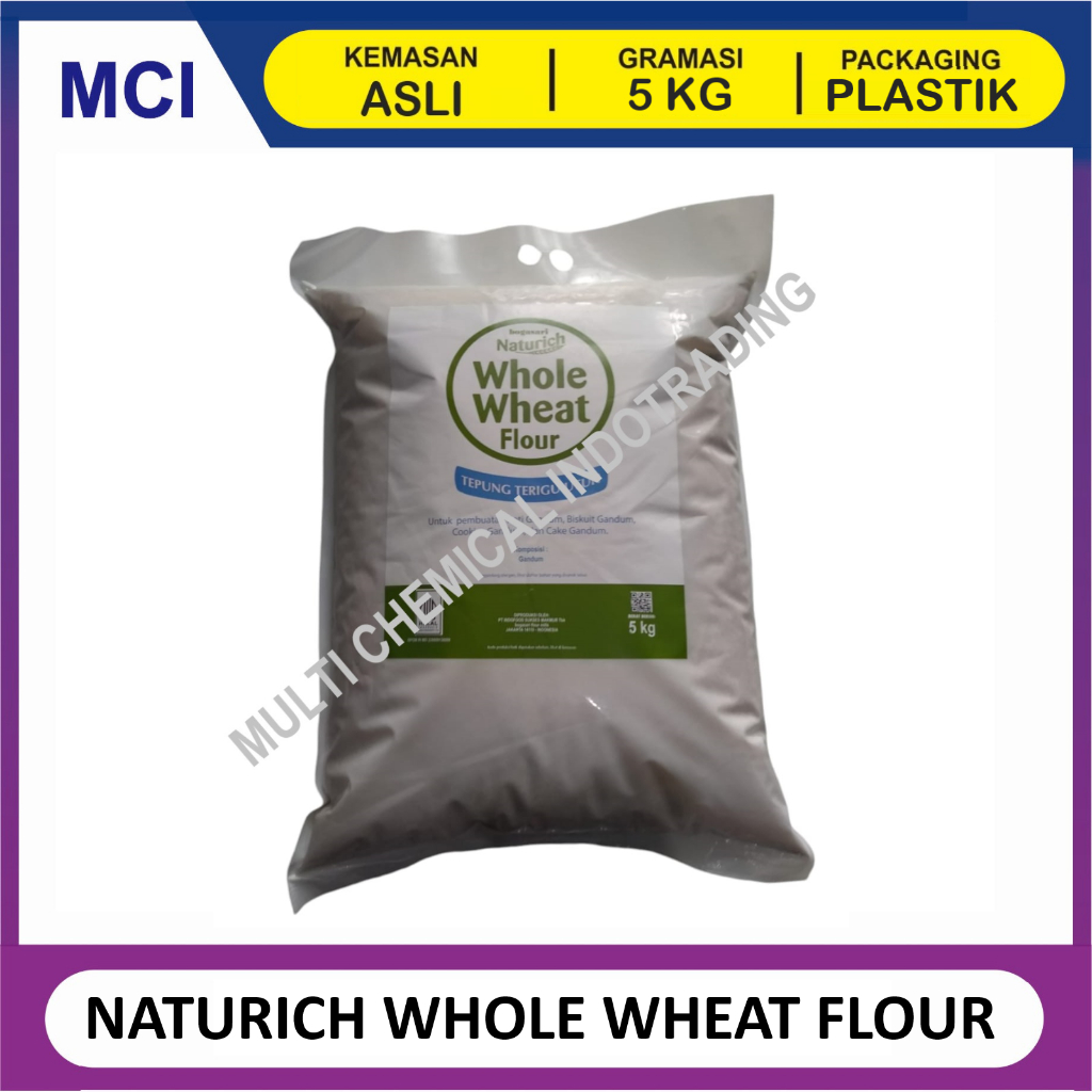 Jual TEPUNG GANDUM UTUH NATURICH WHOLE WHEAT FLOUR 5 KG | Shopee Indonesia