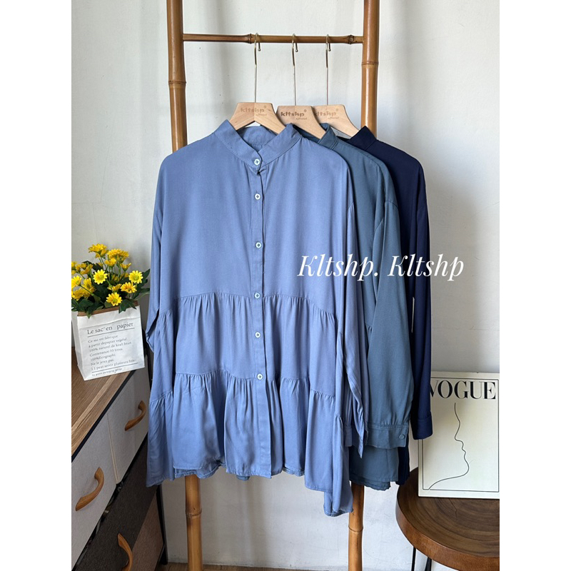 Jual MUSTIKA BLOUSE // TUNIK REMPEL POLOS // TUNIK POLOS // TUNIK RAYON ...