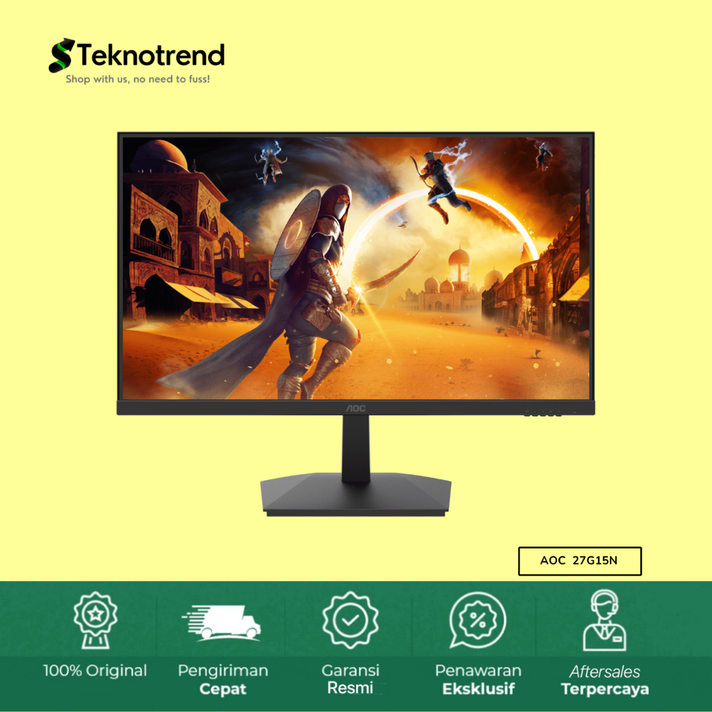 Jual Monitor AOC 27G15N Gaming Monitor 27" VA FHD 180Hz 1ms Adaptive ...