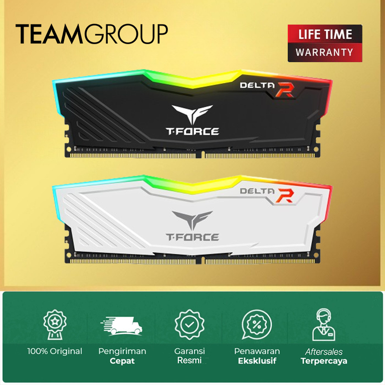 Jual RAM Team T-Force Delta RGB DDR4 16GB (2x8GB) 3600MHz | Shopee ...