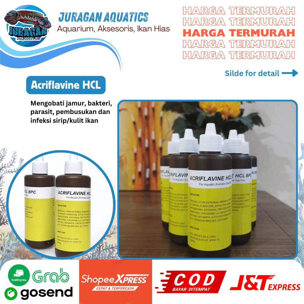 Jual Acriflavine Obat Jamur Ikan Hias - Obat Ikan Acriflavine HCL ...