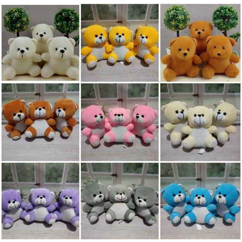 Jual Boneka mini 15cm Boneka buket/ boneka Teddy bear 15cm | Shopee ...