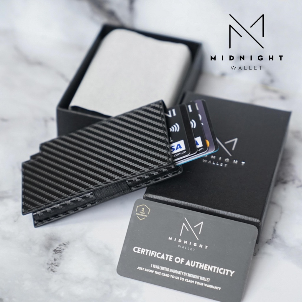 Jual Dompet Pria Kulit MIDNIGHT Smart Wallet Card Holder RFID Compact ...