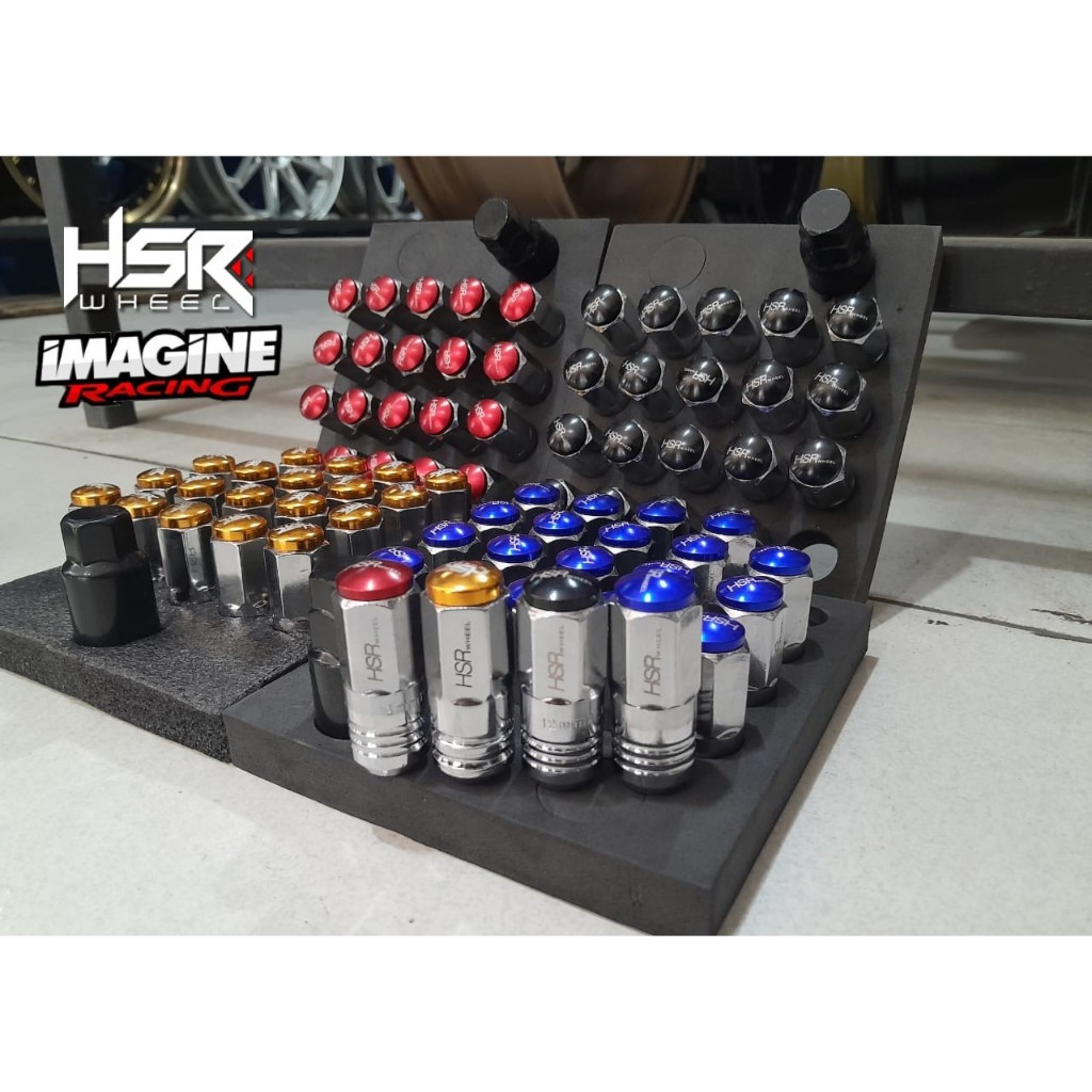 Jual BAUT RODA MOBIL MUR RACING MODEL PANJANG DAN BERWARNA TYPE HSR-01 ...