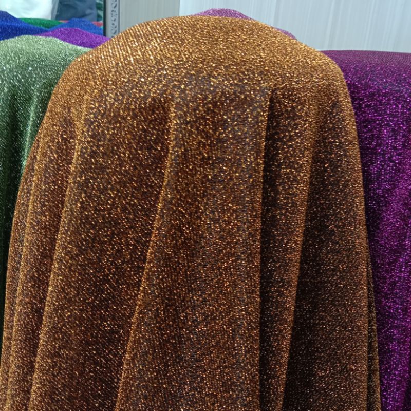 Jual Bahan Kain Spandex Metalic Premium / Bahan Kaos Metalic Blink ...