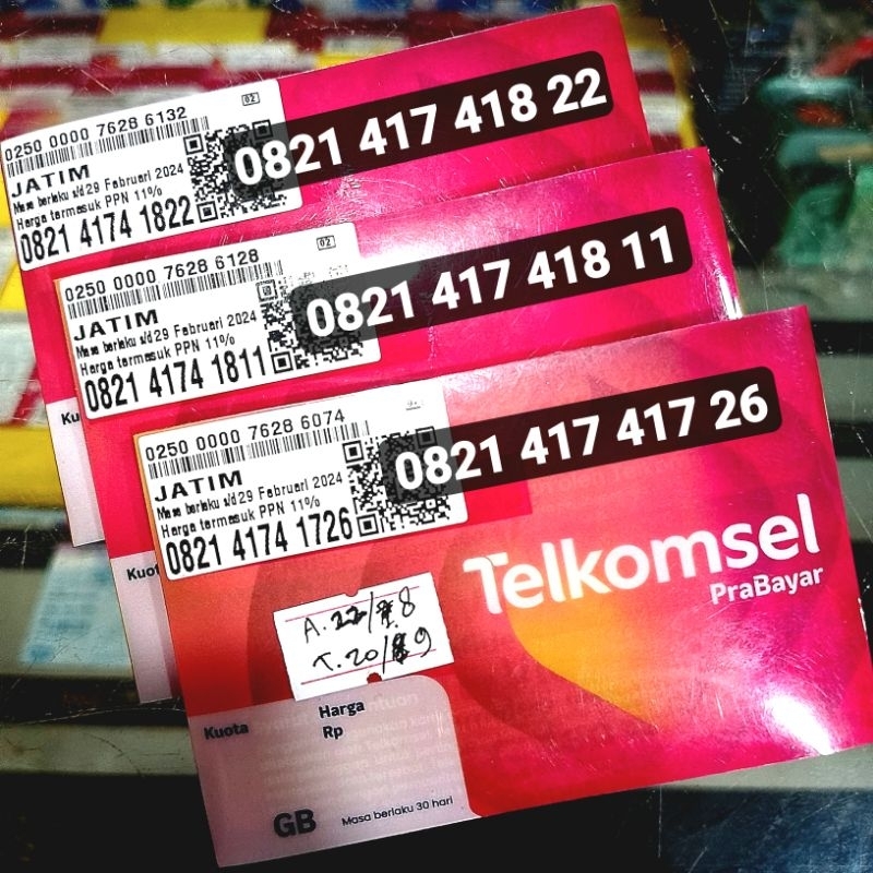 Jual Kartu Perdana Nomor Cantik Telkomsel Simpati As Loop Prabayar Murah Ekor Seri AABB AAAB ...