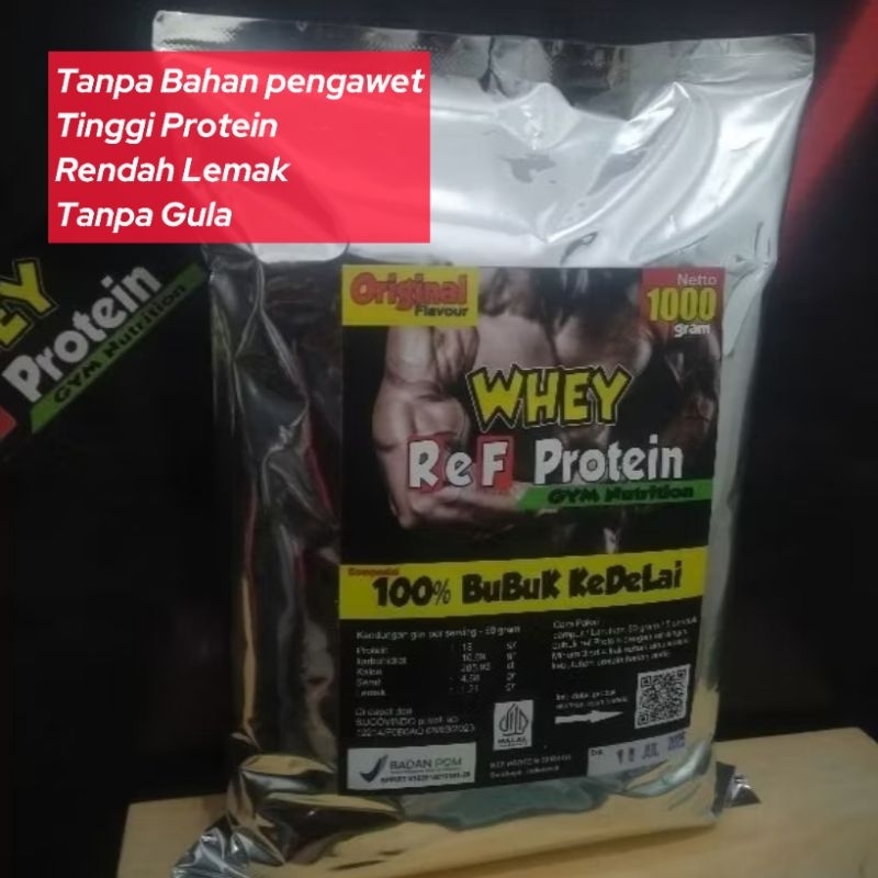 Jual Whey protein bubuk kedelai 1000 gram | Shopee Indonesia