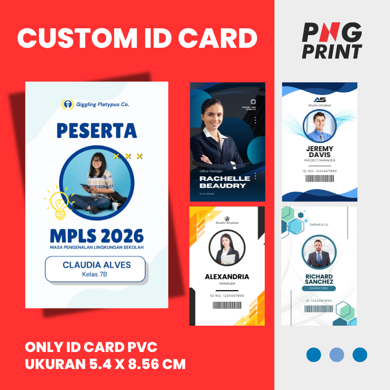 Jual PNG PRINT - Custom ID CARD Karyawan Perusahaan - Bahan PVC Murah ...