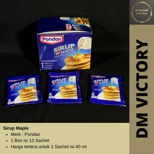 Jual Pondan Maple Sirup isi 40 ml / Maple Syrup / Sirup instan | Shopee ...