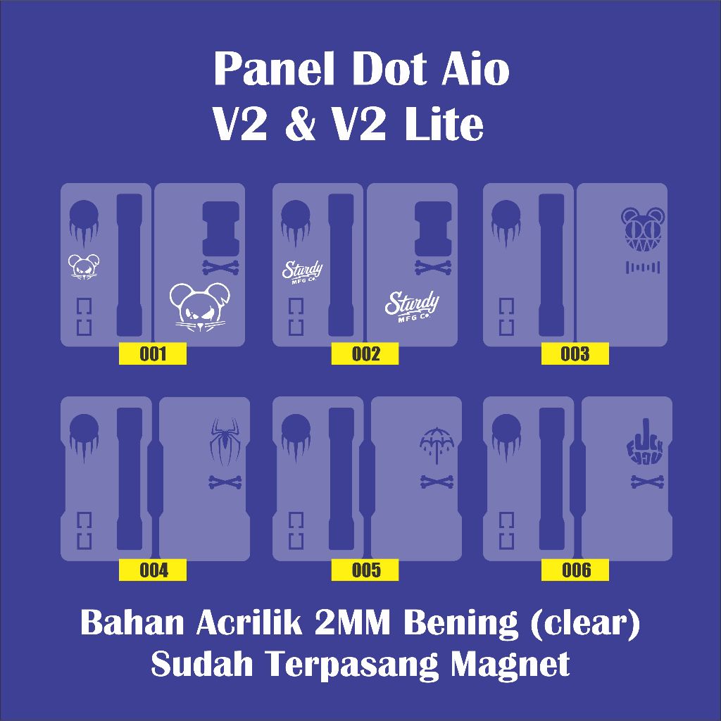 Jual PANEL BACKDOOR AKRILIK DOT V2 DAN LIT3 | Shopee Indonesia