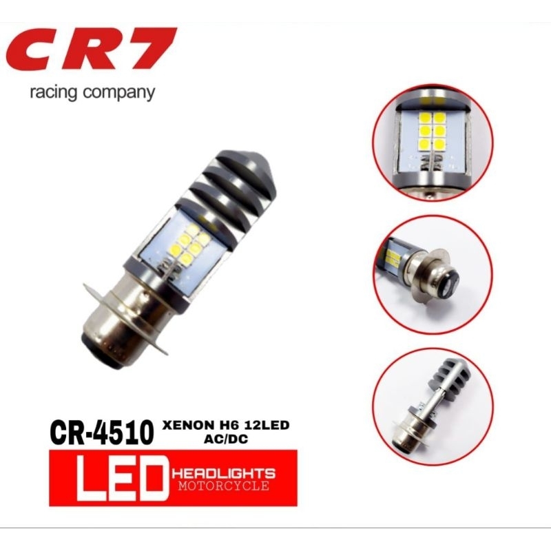 Jual Lampu Led H6 12 titik Led 2 Sisi Merk CR7 | Shopee Indonesia