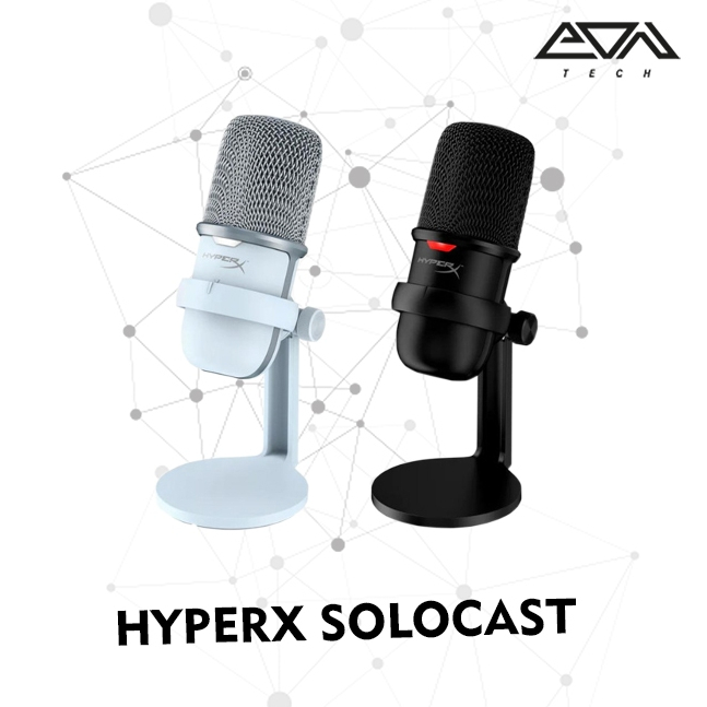 Jual HyperX SoloCast Gaming Microphone USB (Black / White) | Shopee ...