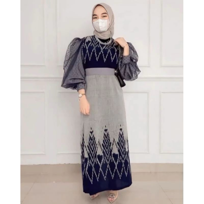 Jual SAMIRA ETNIK GAMIS TENUN DRESS TENUN | Shopee Indonesia