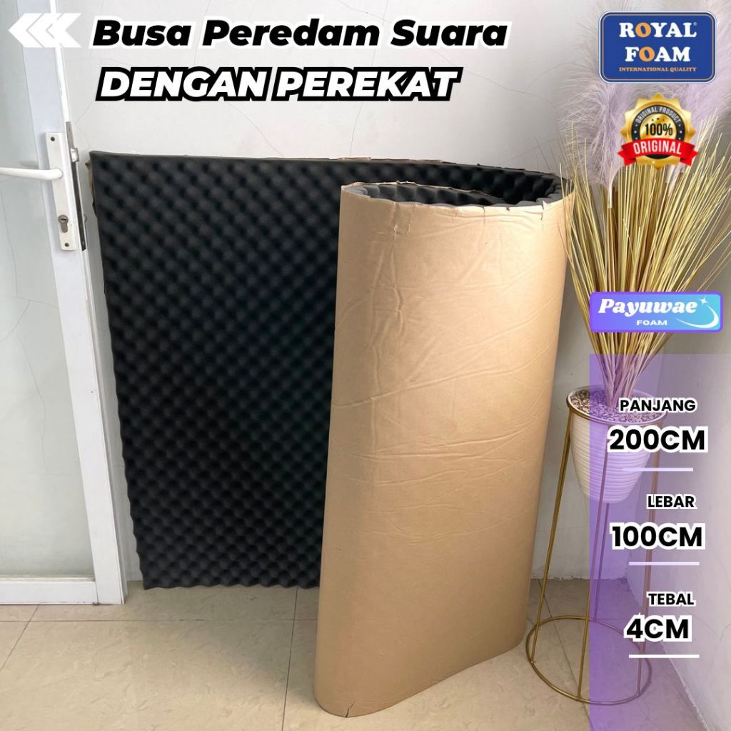 Jual BUSA PEREDAM SUARA RUANGAN PAKAI PEREKAT UKURAN 200X100X4CM SUDAH ...