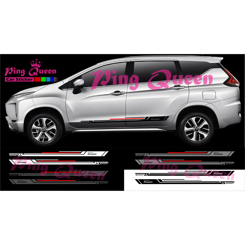 Jual STICKER LIST BODY SAMPING XPANDER MOTIF TERBARU CUTTING STIKER MOBIL MITSUBISHI XPANDER ...