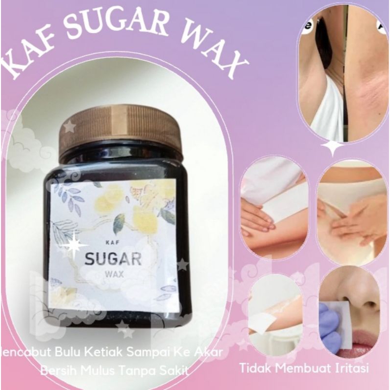 Jual (250gr) Waxing gratis 8 kertas Waxing - KAF sugar wax - Mencabut ...