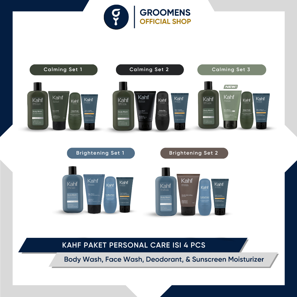 Jual Kahf Paket Personal Care Isi 4 pcs - Face Wash, Body Wash ...