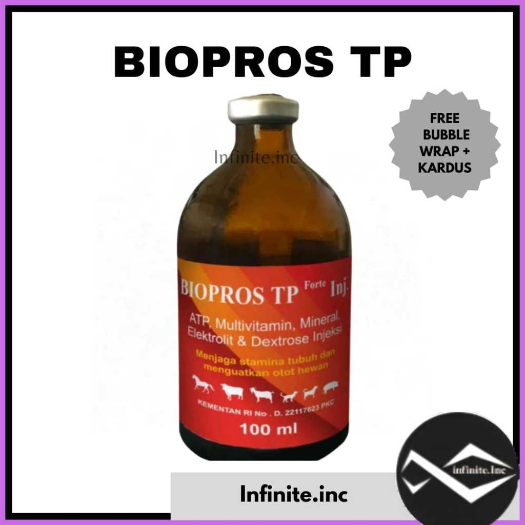 Jual Biopros TP Forte Inj 100ml- LIKE CARDIOFIT ATP Vitamin Mineral ...