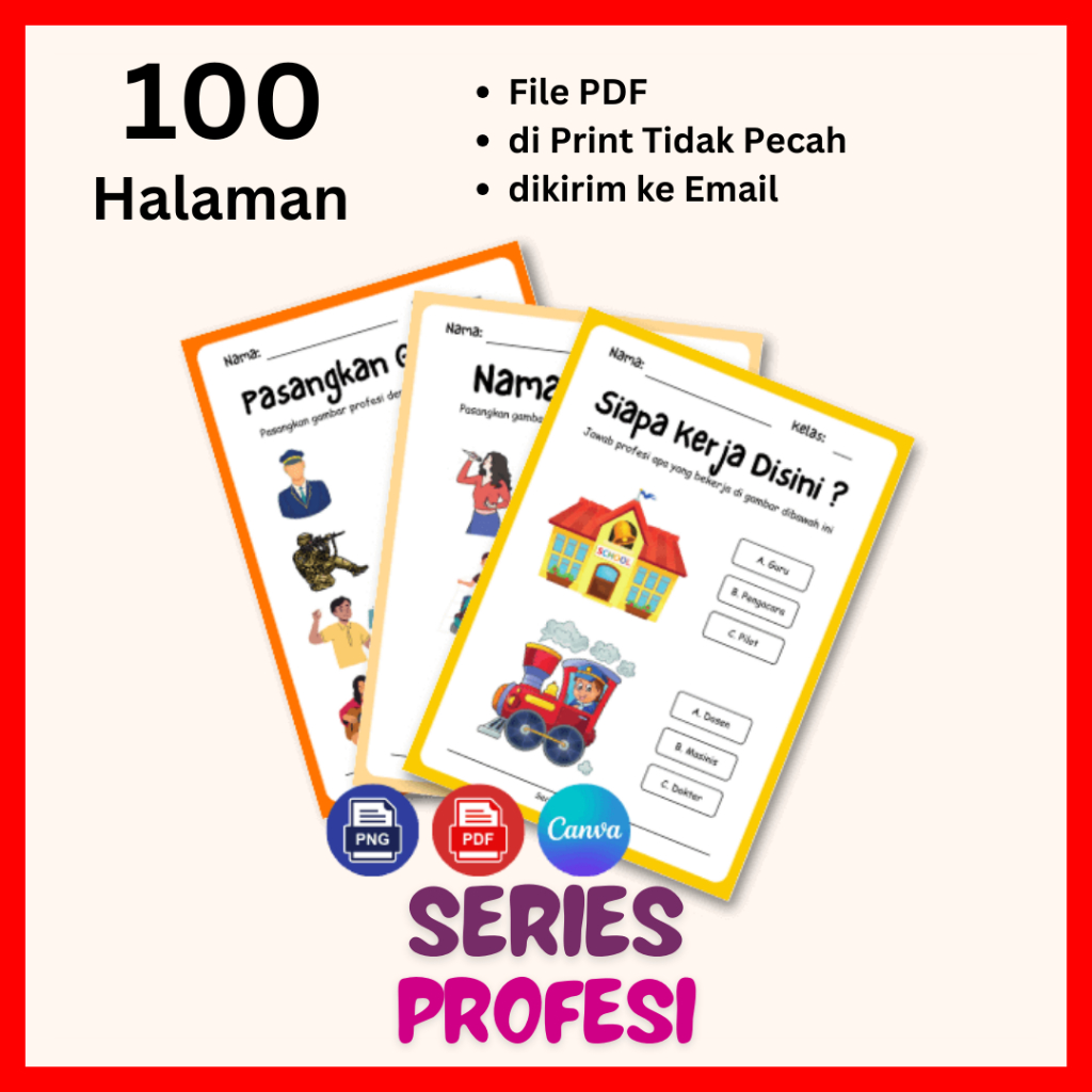 Jual Printable Worksheet Anak 2-7 Tahun PAUD sampai SD -Modul 7 Seri ...