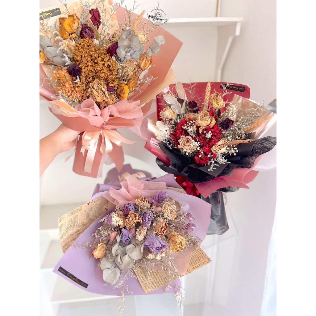 Jual Dried Flower Bouquet Limited Edition Buket Bunga Bouquet Bunga