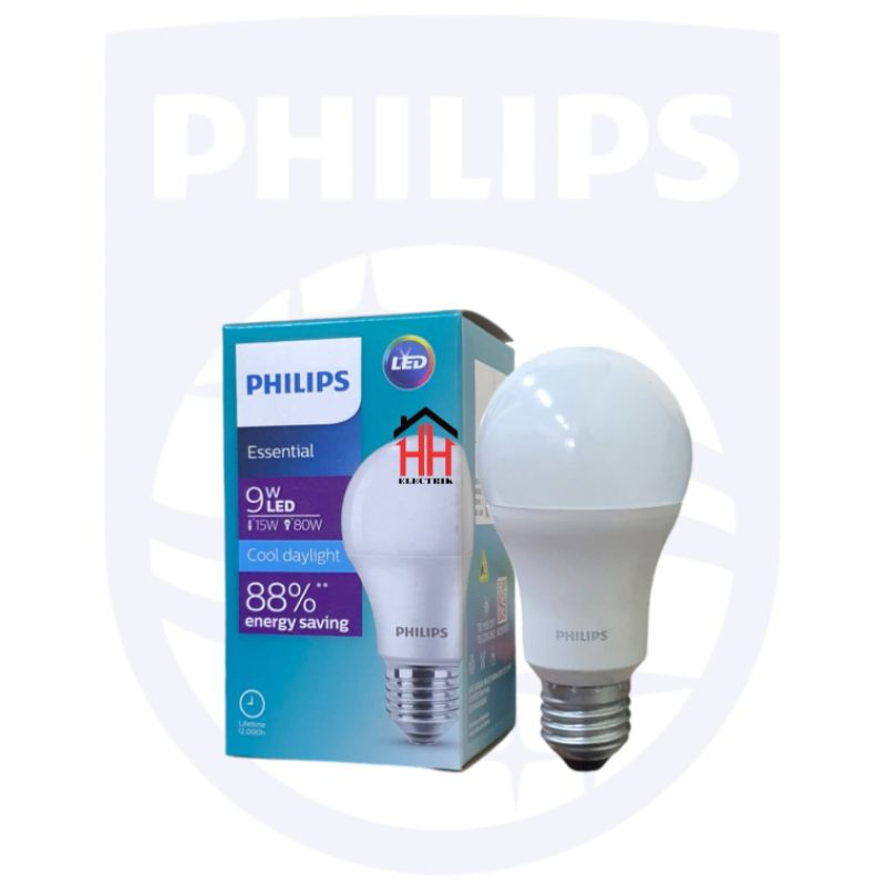 Jual Bohlam Lampu LED Buld Philips Essential 9W 9 Watt E27 6500k Putih | Shopee Indonesia