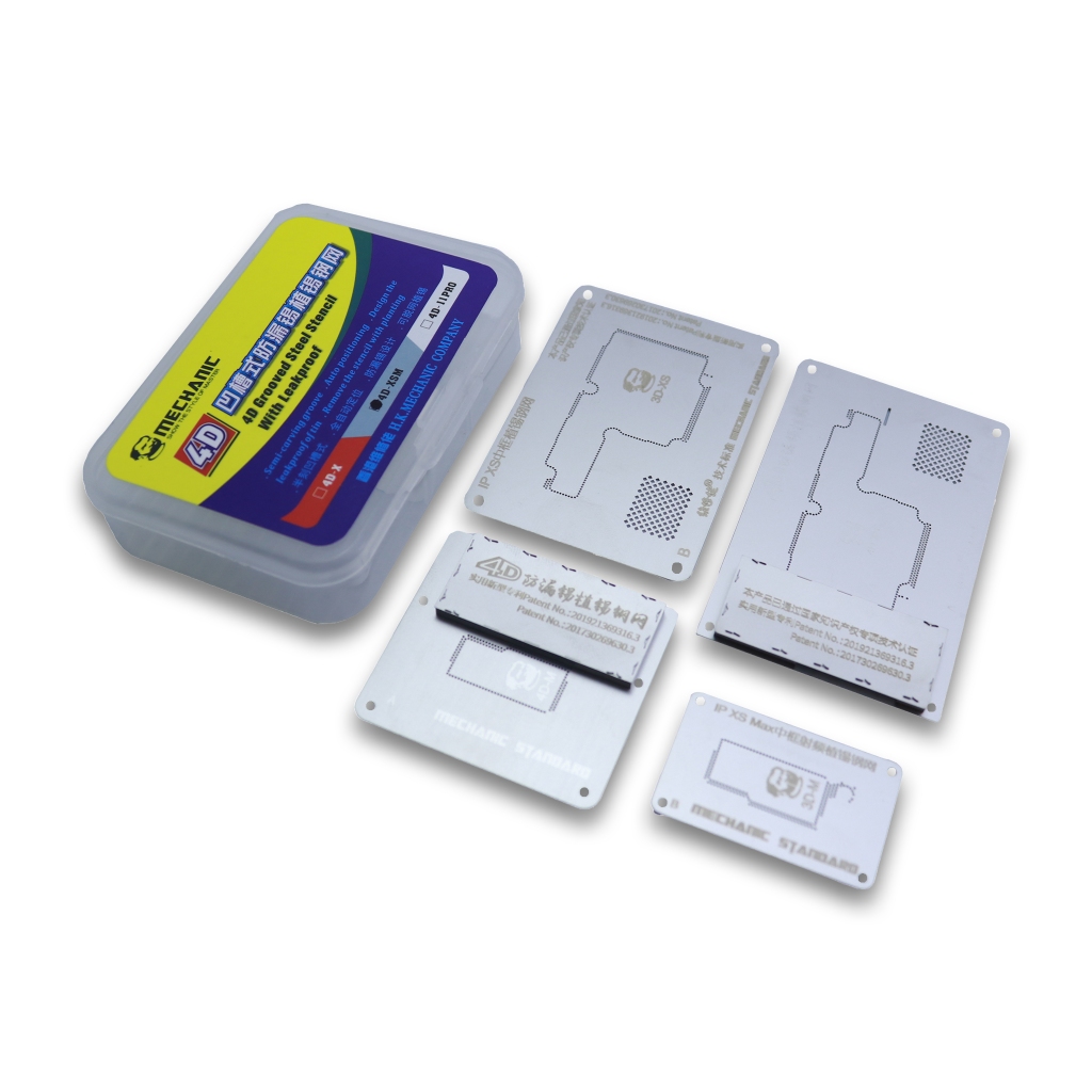 Jual CETAKAN IC 3D MECHANIC 4D-XSM [4CETAKAN] GLOOVED STEEL STENCILS ORIGINAL | Shopee Indonesia