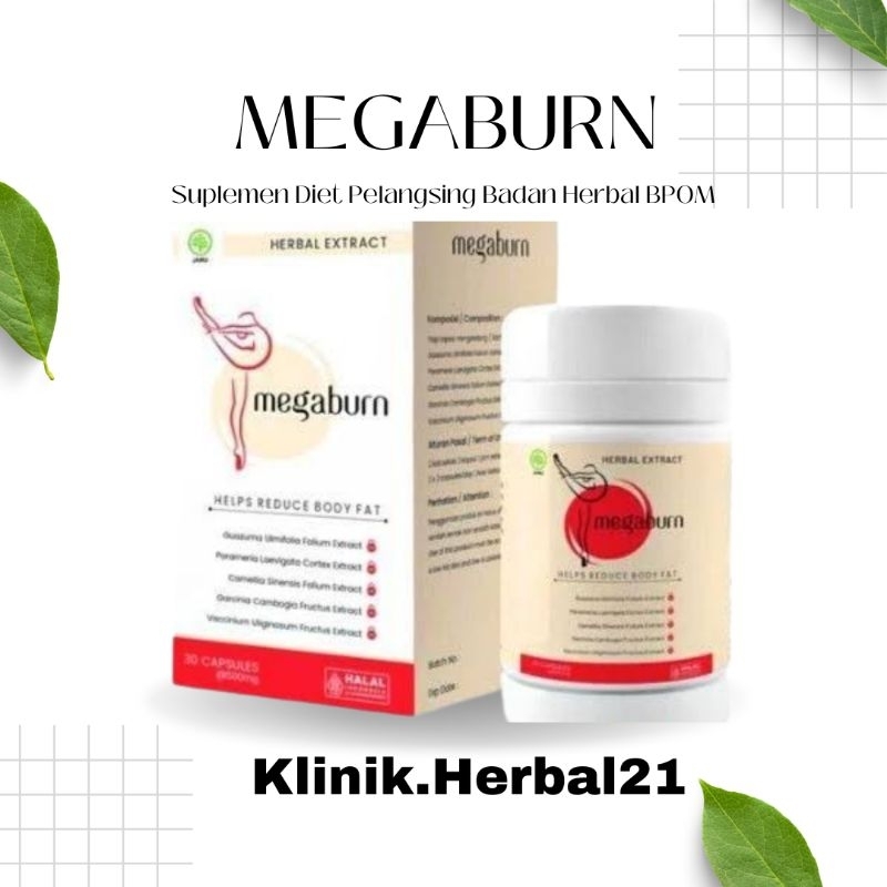Jual MEGABURN SUPLEMEN DIET PELANGSING BADAN CEPAT BAKAR LEMAK DALAM ...