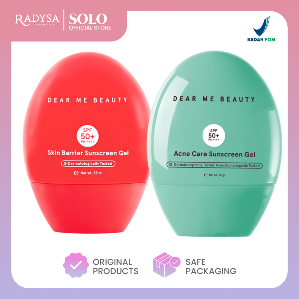 Jual 𝐑𝐀𝐃𝐘𝐒𝐀- Dear Me Beauty Skin Barrier Acne Sunscreen Gel SPF 50 PA ...