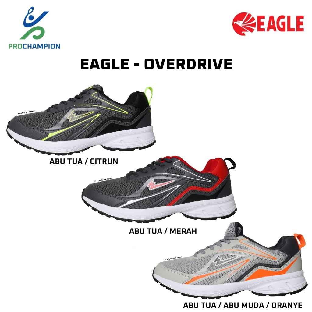 Jual New ! Sepatu Lari / Running Original Eagle Shoes OVERDRIVE | Shopee Indonesia