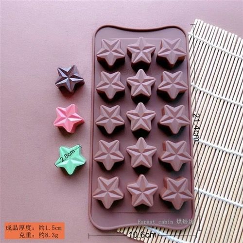 Jual Cetakan Coklat Jelly Bintang Silicone Mould Star | Shopee Indonesia