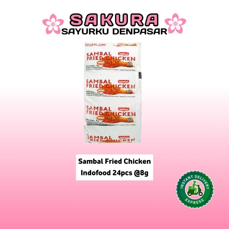 Jual Sambal Fried Chicken Sachet Indofood 24pcs @8g - SAKURA | Shopee ...