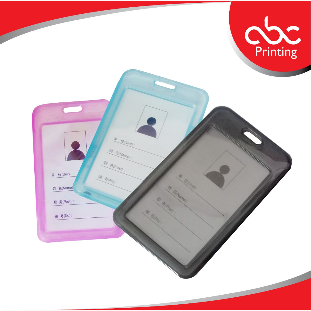 Jual Casing ID Card Holder Plastik 2 Muka warna | Shopee Indonesia