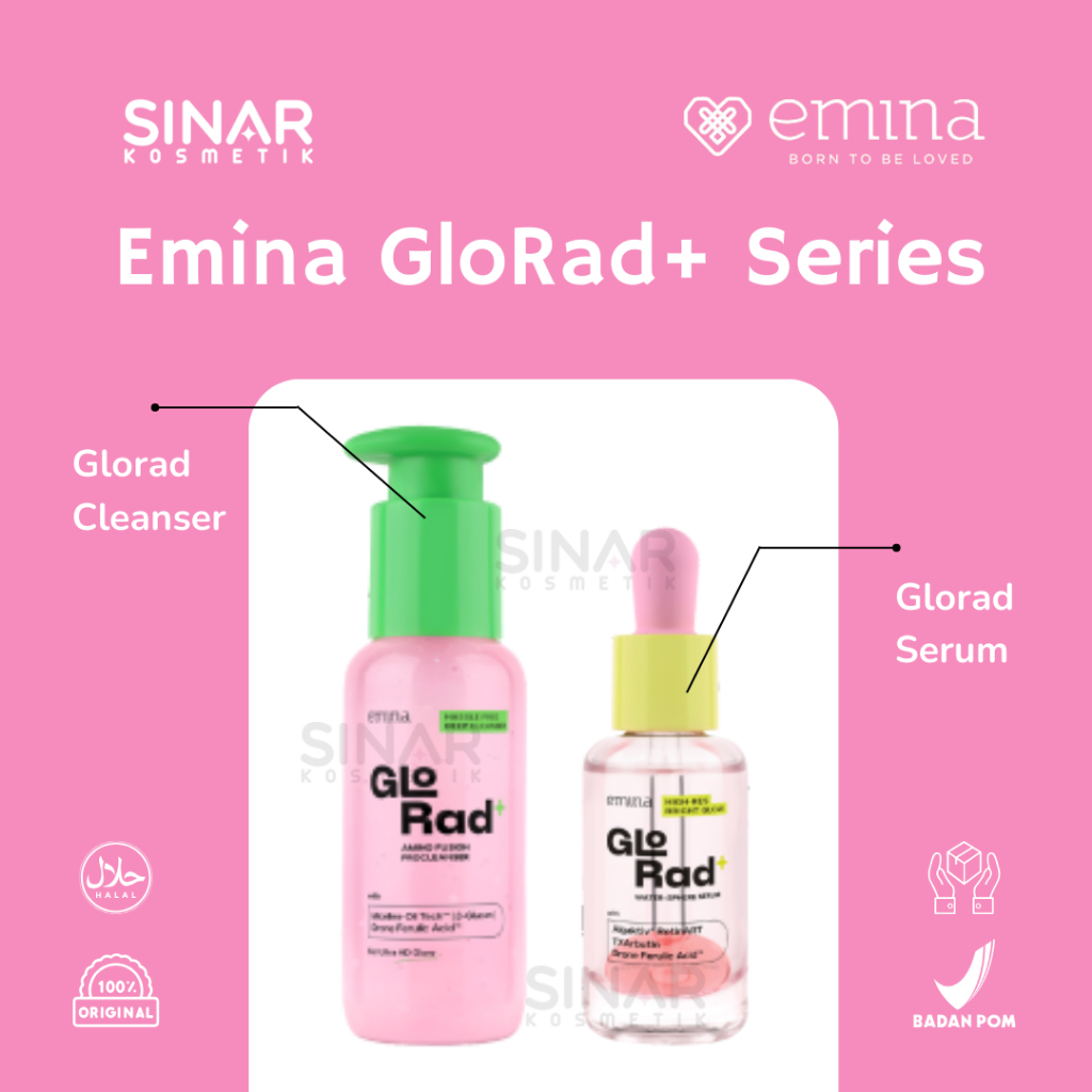 Jual Emina GloRad Series / GloRad+ Instant Refresh Puffy Eyes Eye Wake ...