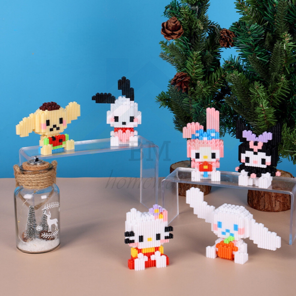 Jual Nano Blocks Sanrio Mini 3D Model / Mainan Blok Susun, Anime Bricks ...
