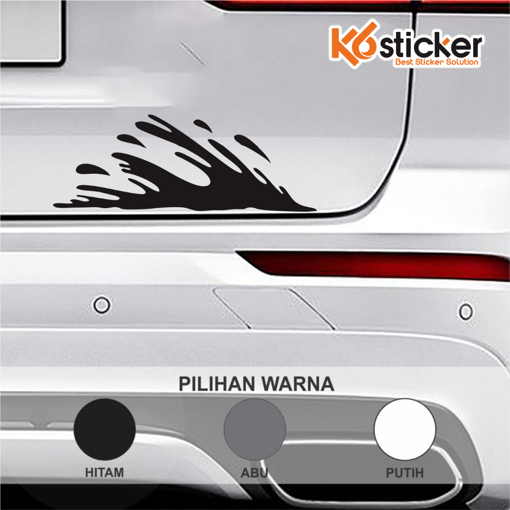 Jual Stiker Mobil Splash Cipratan Lantai Kiri Stiker Cutting Sticker ...