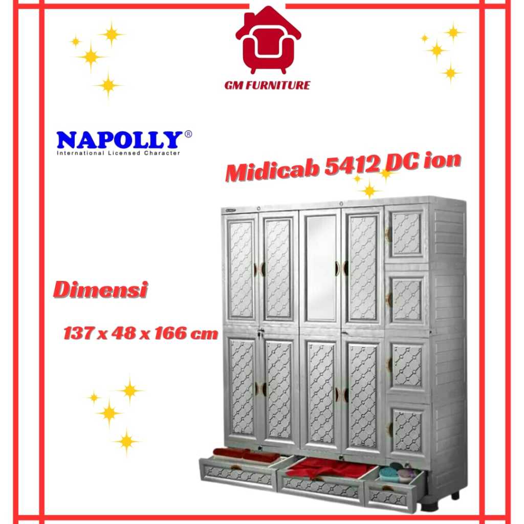 Jual Lemari Baju Plastik Napolly Midicab / Lemari Plastik Lemari ...