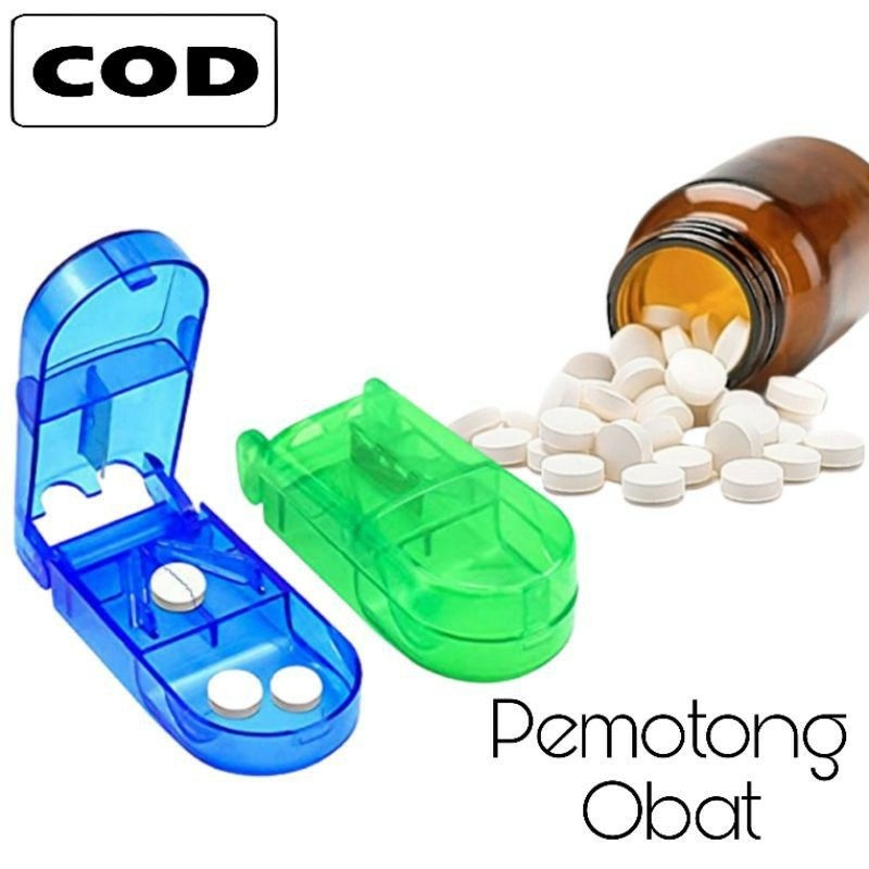 Jual Alat Pemotong Obat Kotak Cutter Splitter Penyimpanan Medicine ...