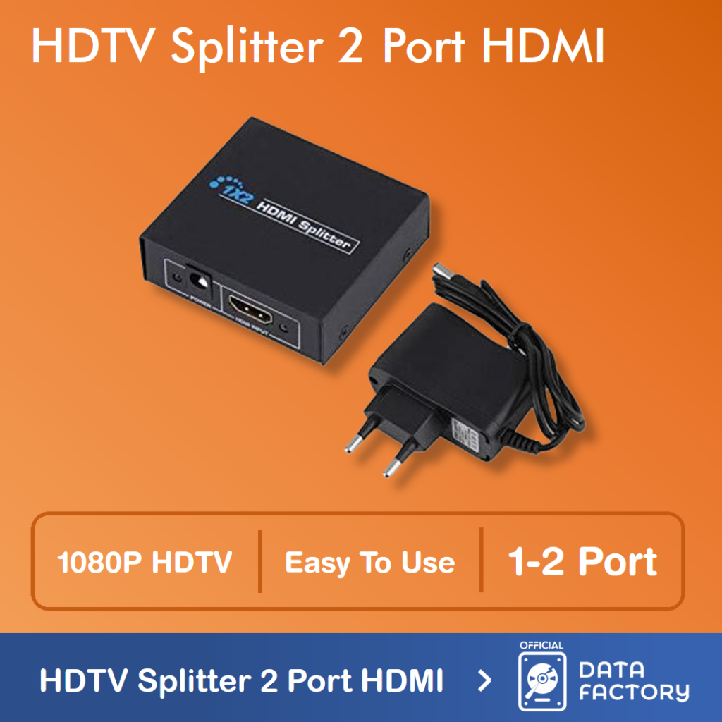 Jual HDMI SPLITTER 2 PORT (1 INPUT 2 OUTPUT) 1-2Port 1080P Full HD HDTV ...