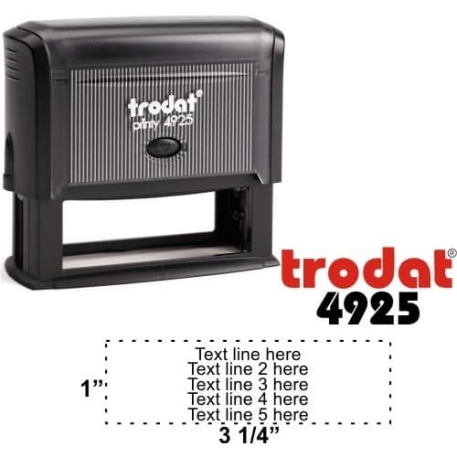 Jual TRODAT 4925 PRINTY/STEMPEL NAMA PLUS ALAMAT/STEMPEL USAHA UKURAN JUMBO | Shopee Indonesia