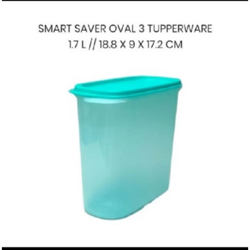 Jual original tupperware smart saver oval 1,7 lt | Shopee Indonesia
