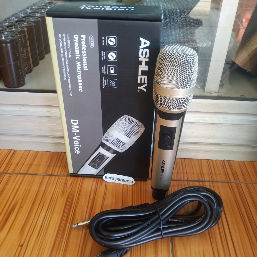 Jual Mic kabel ashley dm voice original microphone ashley | Shopee ...