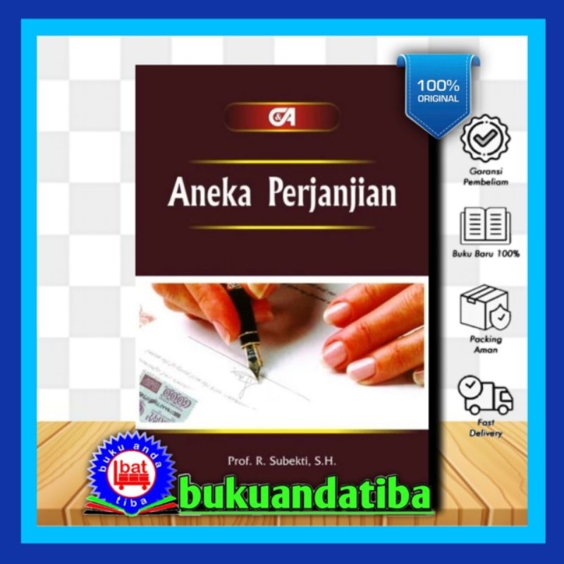 Jual BUKU ANEKA PERJANJIAN - Prof. R. Soebekti, S.H. - ORIGINAL ...